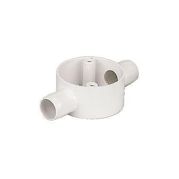 20MM White Pvc Conduit Stop End Terminal Box: Amazon.co.uk: DIY & Tools