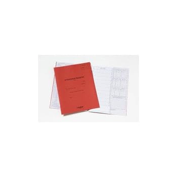 A4 school class attendance register book - red cover: Amazon.co.uk ...