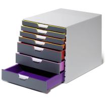 Durable 760727 VARICOLOR 7 Desk Organiser with 7 Colour Coded Drawers ...