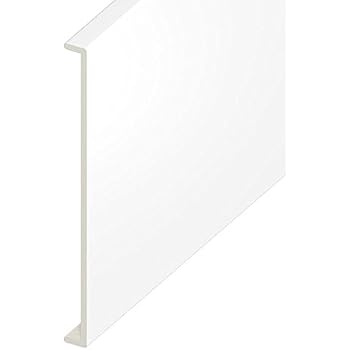White, 300mm UPVC Fascia Capping Board 9mm Thick x 5m Length Plastic ...