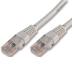 0.2M / 20cm Short Ethernet Cable / CAT5E Network Lead/White/BY CABLES 4 ...