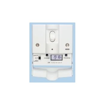 Programmable Security Light Switch 2 Gang White: Amazon.co.uk: DIY & Tools