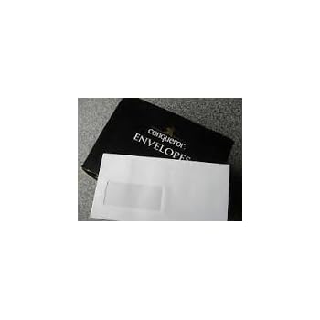 100 Conqueror DL Envelopes with window High White Laid: Amazon.co.uk ...