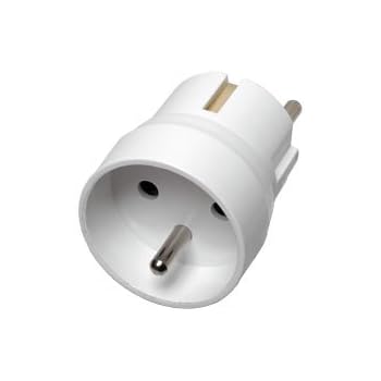 Adaptateur M France/F SCHUKO (Allemagne, Espagne…) Blanc - Zenitech: Amazon.fr: Bricolage