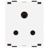 L&T Englaze 2 Module Socket 16AX 3-Pin With ISI | Modular Switches ...