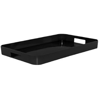 Zak Designs Gallery Tray, 33 x 26 cm, black: Amazon.co.uk: Kitchen & Home