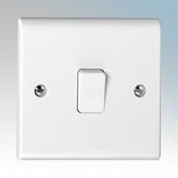 Deta S1203 Slimline Light Switch 1 Gang 2 way 10amp SP: Amazon.co.uk ...