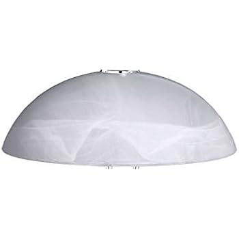 30cm White Bowl Replacement Glass Shade for uplighter lamp or Pendant ...