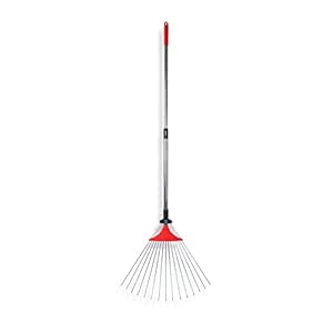 Sharpex Telescopic Metal Rake, Adjustable Rake for Quick Clean Up of ...