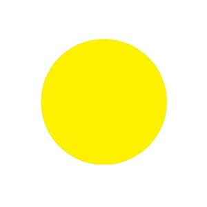 DIY4U 3mm Yellow Circle Imported Acrylic Sheet Pack of 4 (6"x6 ...