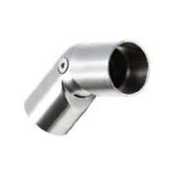 SNODO INOX AISI 304 REGOLABILE 90-180° PER CORRIMANO IN LEGNO D.42.4 MM ...