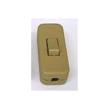INLINE LAMP SWITCH/LIGHT SWITCH GOLD IN-LINE 2/3 CORE: Amazon.co.uk ...