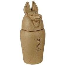 Canopic Jar of "Jackal" Duamutef, 4.5"H - Small: Amazon.co.uk: Kitchen ...