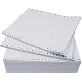 Computer Paper Dot Matrix Printer Paper 10"x12", 2 Part 500 Sets Blank ...