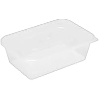 MARENT 50 x Microwave Plastic Food Takeaway Heavy Duty Satco Containers ...