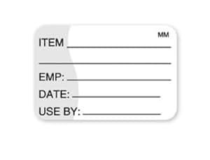 Daymark Food Rotation Label USE By, ITEM, EMP, DATE 111221 25mm x 38mm ...