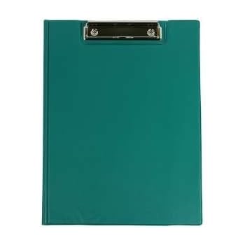 Green A4 Vinyl PVC Clipboard Folder with Folding Cover: Amazon.co.uk ...