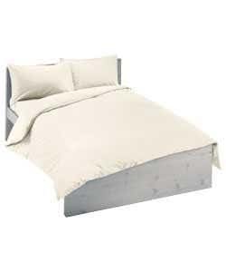Plain Cream King Size Bed Duvet Cover Set , Bedding Set: Amazon.co.uk ...