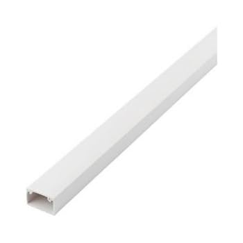 White Self Adhesive PVC Trunking Cable & Wire Tidy Plastic Electrical ...