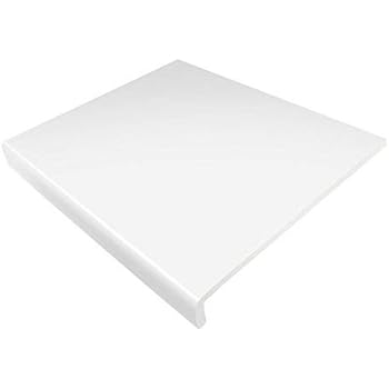 250mm White UPVC Window Board/Cill Cover 1.25m Long 9mm Thick Plastic ...