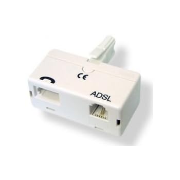 ADSL Plug-in BT & RJ11 Phone /Modem / Router Filter Splitter Adapter ...