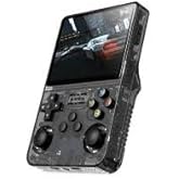 Buy EWDGOES R36S Handheld Game Console 3.5 inch Retro Emulator System Transparent Black 64GB ...