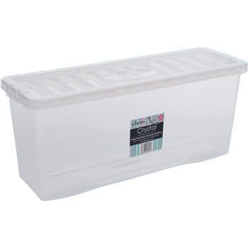Clear CD Storage Box To Hold 52 CD's Home Archive Storage Box Container ...