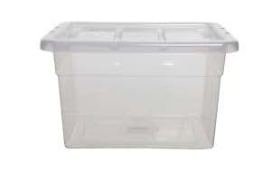 20 litre plastic storage /container box's pack of 5 (made in uk ...