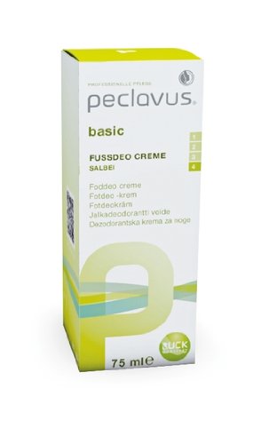 Peclavus Basic Fußdeo Creme, Fußcreme gegen Fußgeruch, mit Salbei, 75 ...