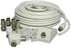 COAXIAL TV AERIAL CABLE/WIRE INSTALL KIT: Amazon.co.uk: Electronics