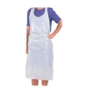 Disposable White Aprons Flat Pack (Pack of 100): Amazon.co.uk: Health ...