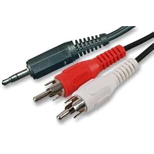 Amazon.co.uk: red and white aux cable