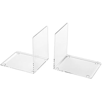 OSCO Clear Acrylic Very Small Bookends: Amazon.co.uk: Office Products