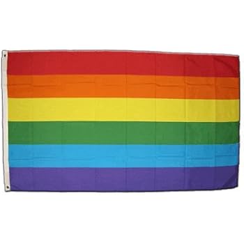 XXL Flagge Fahne Regenbogen 150 x 250 cm: Amazon.de: Sport & Freizeit