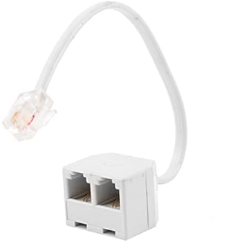 RJ11 Double Modular Adaptor Plug ADSL Splitter Socket: Amazon.co.uk ...