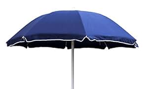 Parasol de plage en coton uni-Bleu Marine Lido LIPARI: Amazon.fr: Jardin