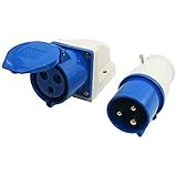 Control Industrial Plug and Socket 3 Phase 32 Ampere 5 Pin (Set of 6 ...