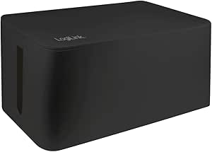 Management Cable Box big 407 x 157 x 133,5mm LogiLink Black : Amazon.fr ...