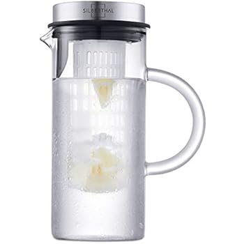 SILBERTHAL Caraffa Acqua Vetro con Tappo - Caraffa refrigerante ...