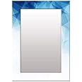 Buy 999STORE Printed Wall Glass Mirror Mirror on Wall Blue Abstract ...