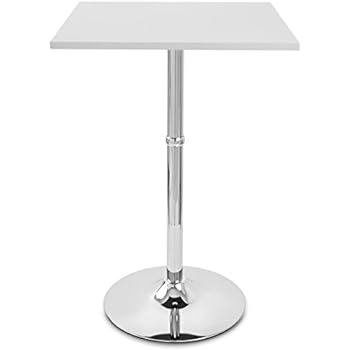 Premier Housewares Aluminium Bistro Square Table, 70 x 60 x 60 cm ...
