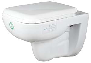 Jaquar Ceramic Wall Hung Commode, 1-Piece, White, FLS-WST-5951: Amazon ...