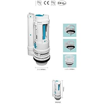 Toilet Cistern Dual Flush Valve Push Button WRAS Approved: Amazon.co.uk ...
