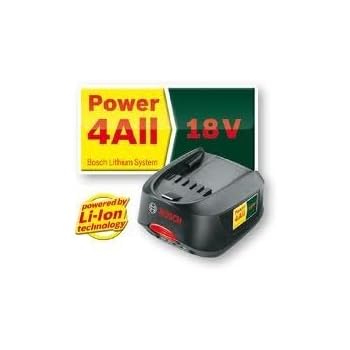 Bosch 1600A005B0 Battery Pack PBA 18V 2.5Ah W-B, 18 V, Green: Amazon.co ...