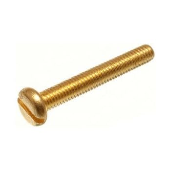 SOLID BRASS MACHINE SCREWS PAN HEAD SLOTTED M3 3MM X 20MM ( pack of 10 ...