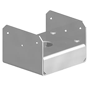 Fencemate Post Anchor Bolt Down Plate Galvanised Post Support - 100mm 4 ...