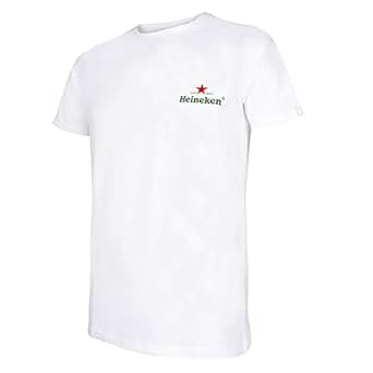 Heineken Men's White T-Shirt, 100% Cotton Printed Beer Logo (XXL ...