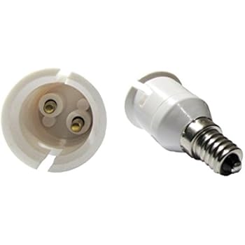 ES E14 Small Edison Screw to B22 Bayonet cap Bulb Base Lamp Socket ...