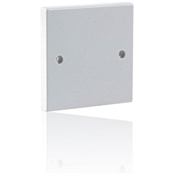 Single Gang (1G) Electrical White Socket Blanking Plate: Amazon.co.uk ...