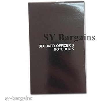 SMALL NOTEPAD -SECURITY OFFICER POLICE NOTEBOOK PAPER FOR NOTE TAKING ...